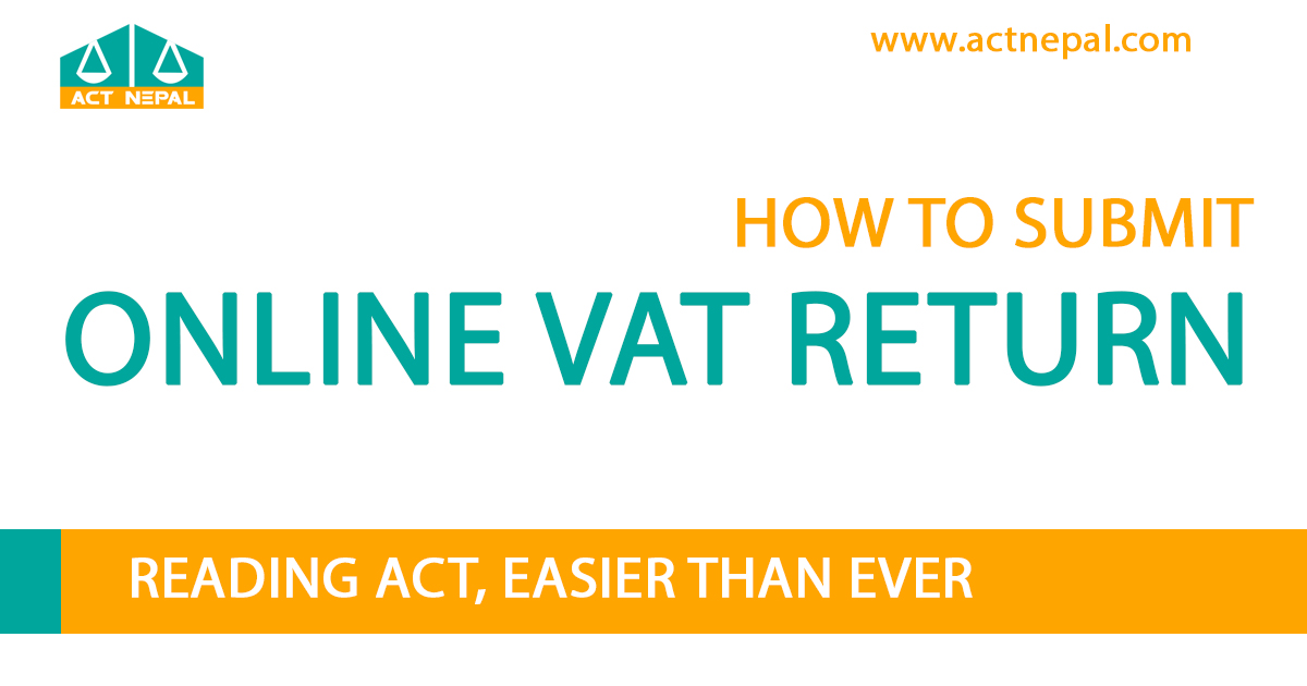 अनलाईन भ्याट रिटर्न फारम कसरी भर्ने